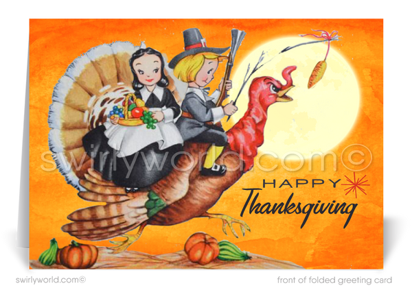 Vintage Thanksgiving Cards - swirly-world-design