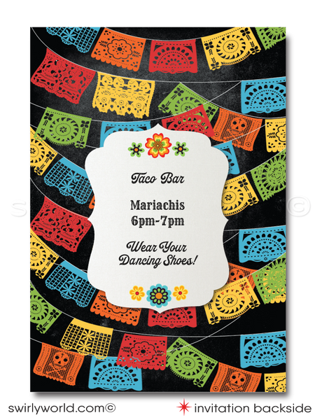Mariachi Party Invitations Mexican And Hispanic Fiestas Party