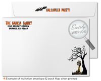 Zombie Walking Dead Graveyard Halloween Party Invitation - Customizabl ...