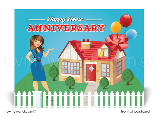 Digital Home Anniversary Cards - swirly-world-design
