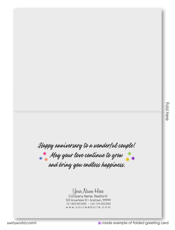 Professionally Printed Happy Anniversary Cards for Employees, Vendors ...