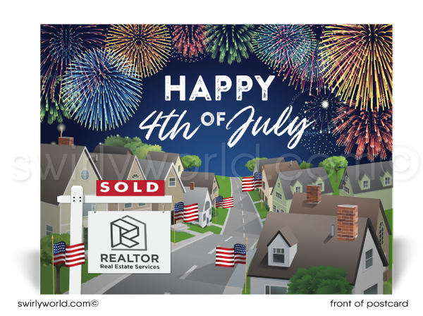 Fourth of July Postcards - swirly-world-design