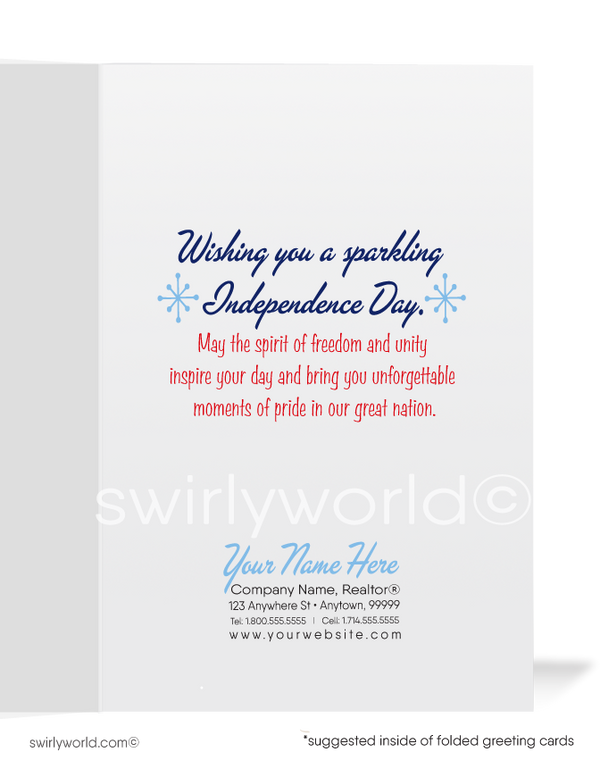 Digital Patriotic Pin-up Girl 1950s Atomic Mid-Century Vintage Happy 4 ...