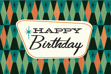 Atomic Mid-Century Modern Designs | Retro Art & Cards for MCM Lovers!