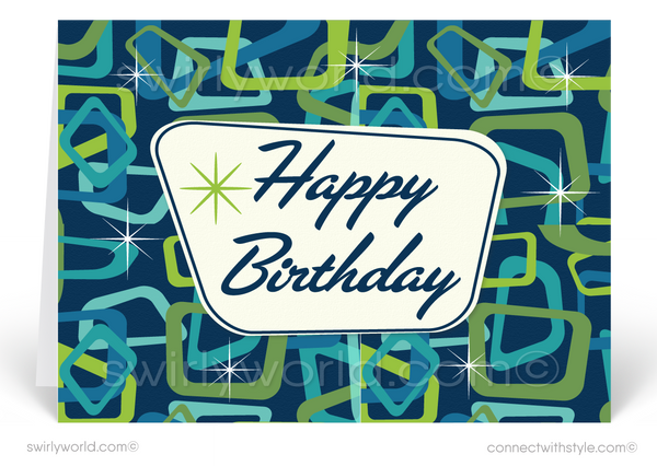 Digital Happy Birthday Cards - swirly-world-design