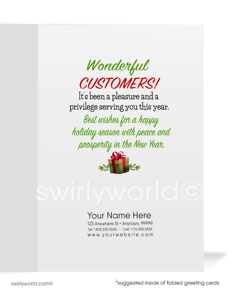 Business Christmas Cards Text