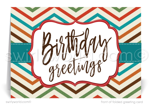 Gender Neutral Employee Company Business Happy Birthday Greeting Cards ...