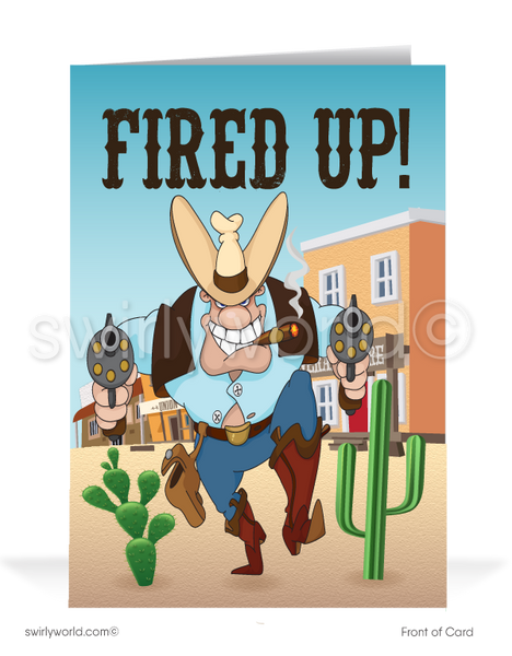 Funny Cartoon Happy Birthday Cards for Customers Tagged "cowboy ...