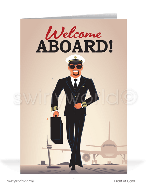 Pilot Welcome Aboard It's Great Having You As A New Client Greeting Ca ...