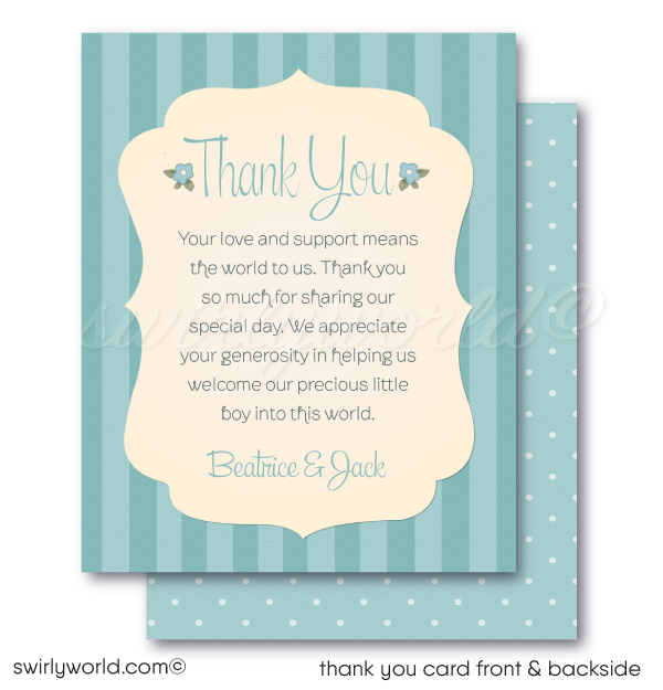 Baby Shower Thank You Notes