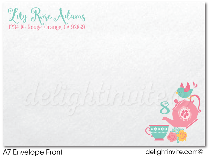 Tea Party Invitations Printable