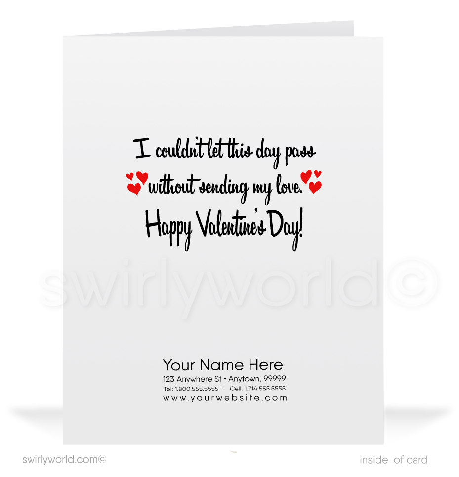 Classic Love: 1950s Retro-Style Valentine's Day Cards – Nostalgic Eleg ...
