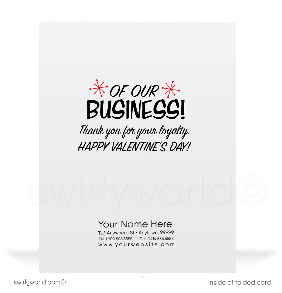 Digital 1950s Mid-Century Vintage Cute Kitsch Puppy Retro Valentine's ...