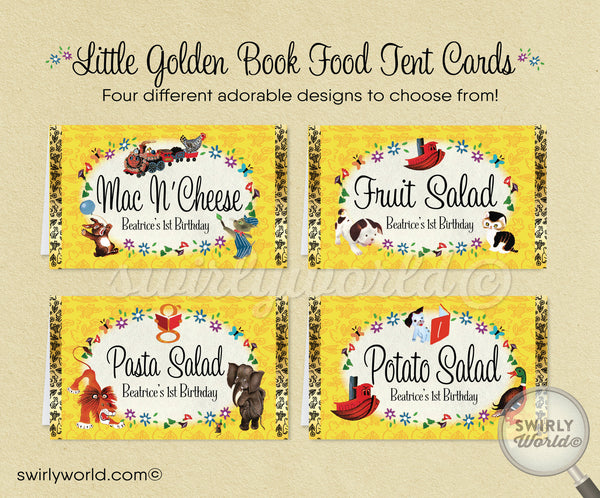 Digital Little Golden Book 1st Birthday Design Bundle. Little Golden B ...